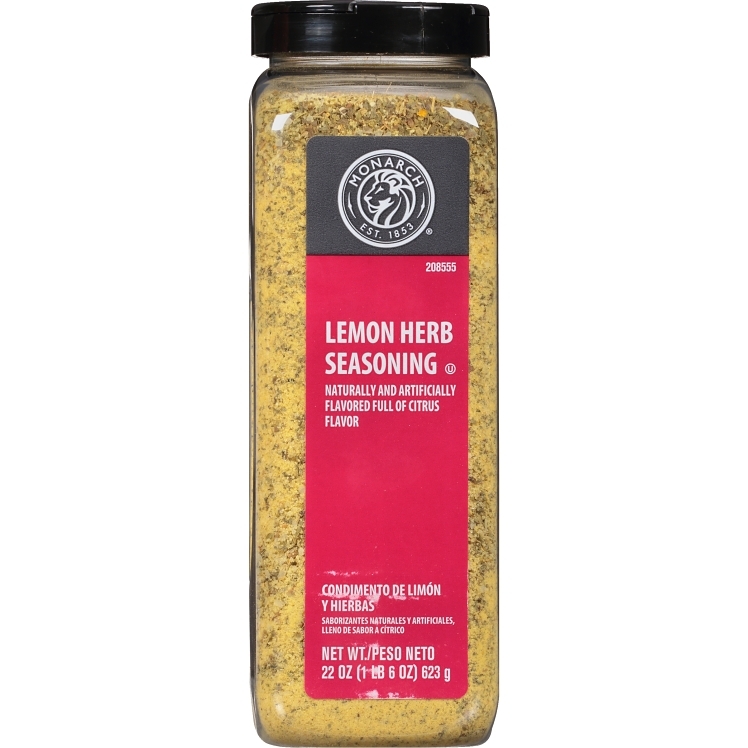 MONARCH SEASONING LEMON HERB PLASTIC SHAKER - US Foods CHEF'STORE