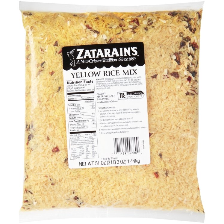 ZATARAINS TENDER YELLOW RICE - US Foods CHEF'STORE
