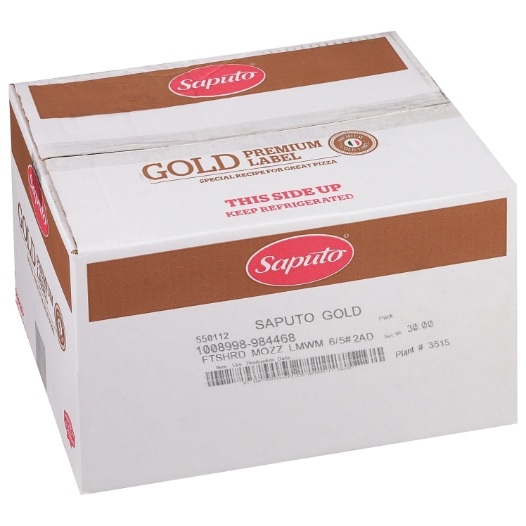 SAPUTO GOLD WHOLE MILK MOZZARELLA CHEESE SHREDDED - US Foods CHEF'STORE