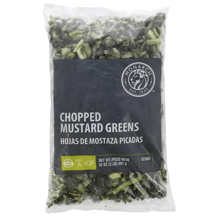 MONARCH CHOPPED GREEN MUSTARD DOMESTIC IQF FROZEN - US Foods CHEF'STORE