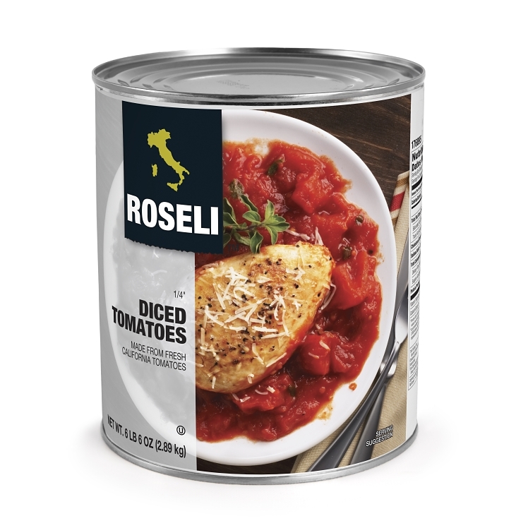 ROSELI TOMATO DICED 14 PEELED IN JUICE CALIFORNIA - US Foods CHEF'STORE