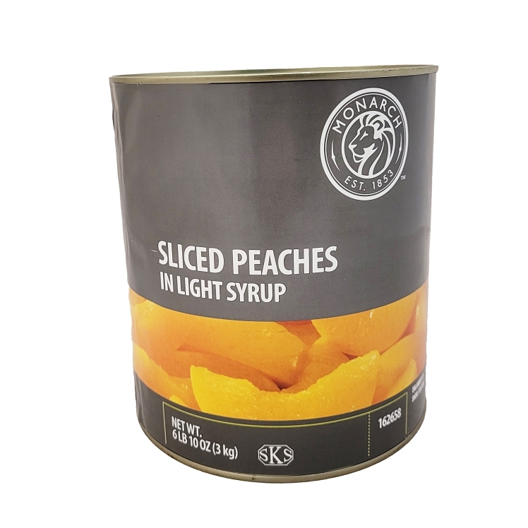 MONARCH PEACH SLICED IN LIGHT SYRUP CANNED - US Foods CHEF'STORE