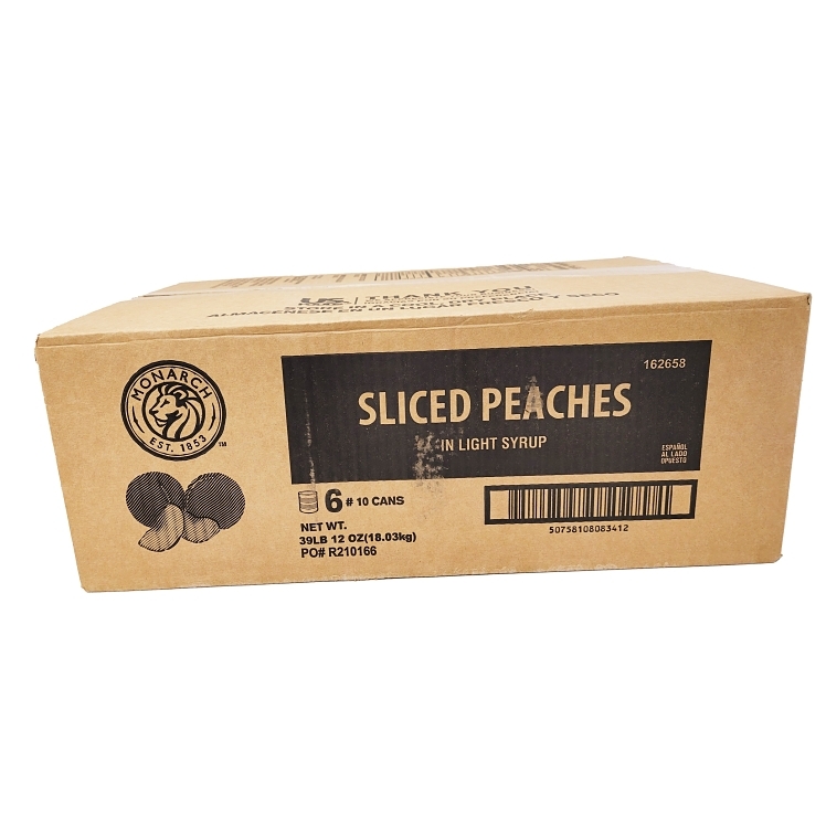 MONARCH PEACH SLICED IN LIGHT SYRUP CANNED - US Foods CHEF'STORE