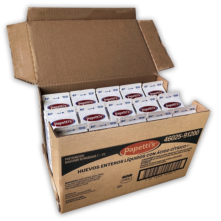 PAPETTIS LIQUID WHOLE EGGS CARTON - US Foods CHEF'STORE