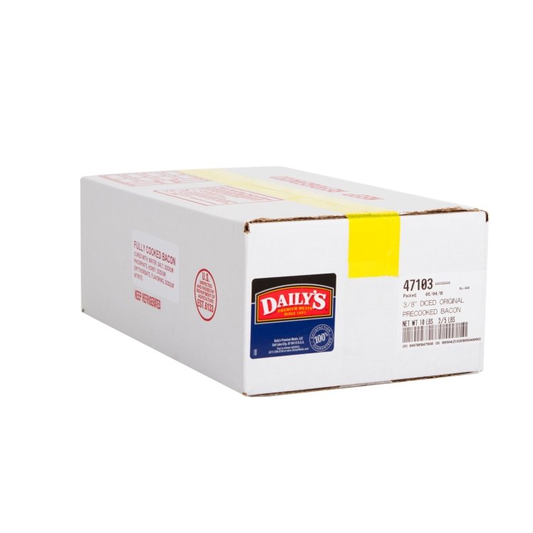 DAILYS PREMIUM MEATS FULLY COOKED ORIGINAL DICED BACON - US Foods CHEF ...