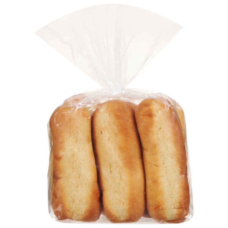 Hilltop Hearth 6 in Hearth Baked White Hoagie Rolls Hinge Sliced - US ...